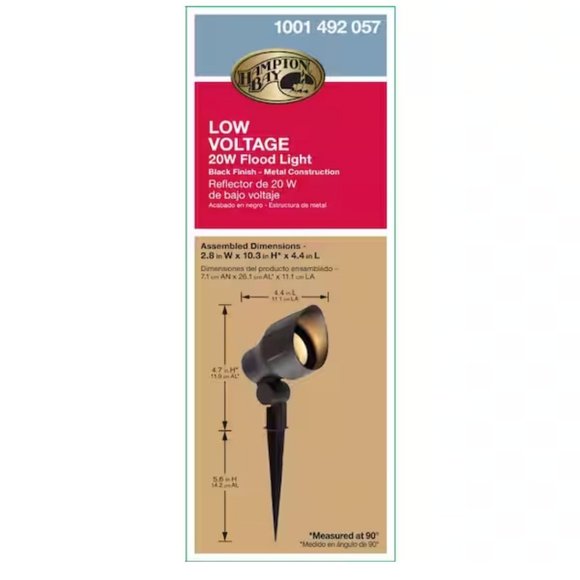 Hampton Bay | Other | Hampton Bay Lowvoltage 2 Watt Black Outdoor ...